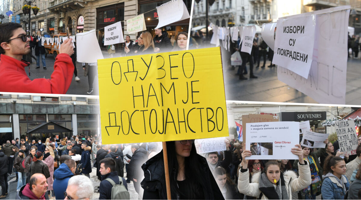 Mladi počeli 24-časovnu blokadu u centru Beograda - PCNEN