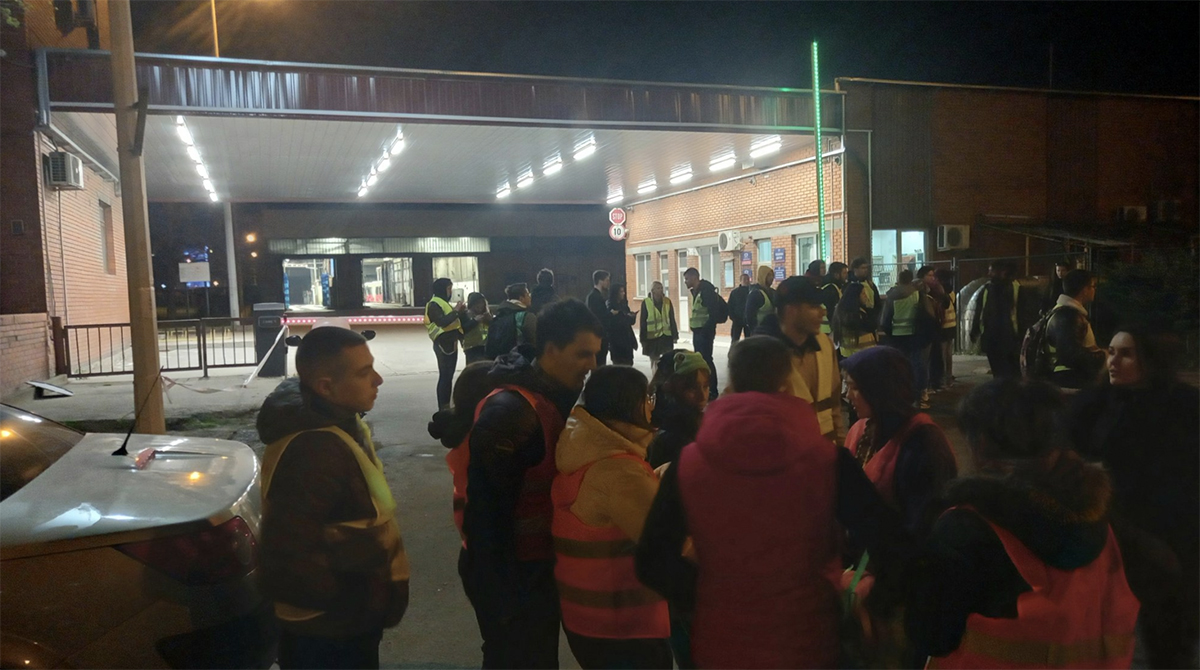 Studenti blokirali izlaze iz garaža GSP-a na Novom Beogradu - PCNEN
